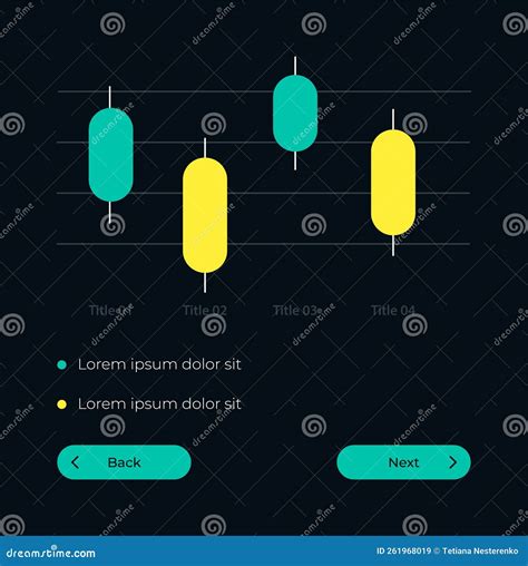 Candlestick Diagram Ui Element Template Stock Vector Illustration Of Design Graphic 261968019