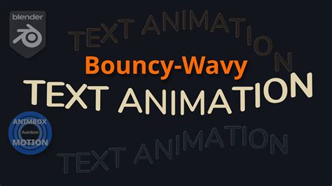 Create A Bouncy Wavy Text Animation In Blender Tutorials Tips And