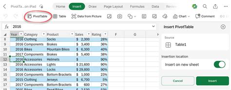 Create And Edit Excel Pivottables On Ipad In Moments Office Watch