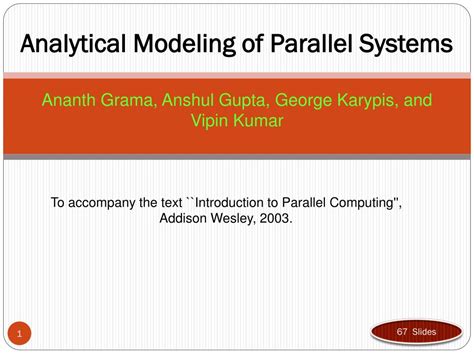 Ppt Analytical Modeling Of Parallel Systems Powerpoint Presentation