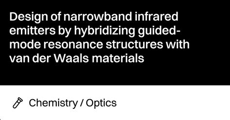 Design Of Narrowband Infrared Emitters By Hybridizing Guided Mode