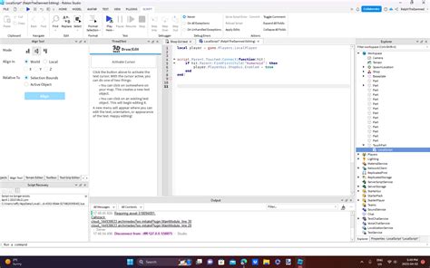 So I Made This Scripting Where I Had To Touch A Part To Make My Shop