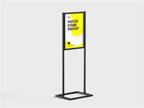 Poster Metal Frame Stand Mockup Instant Download