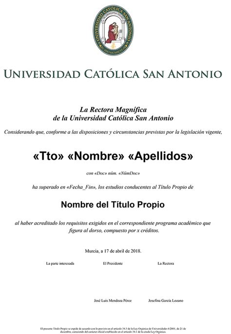 Ejemplo De Certificado De Título Universitario De Ingeniería