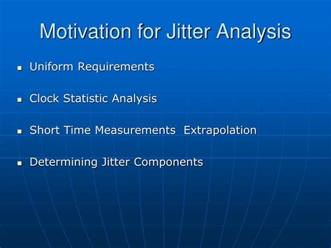 Ppt Jitter Experiment Final Presentation Powerpoint Presentation