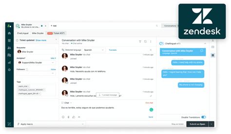 Zendesk Translation Chatlingual