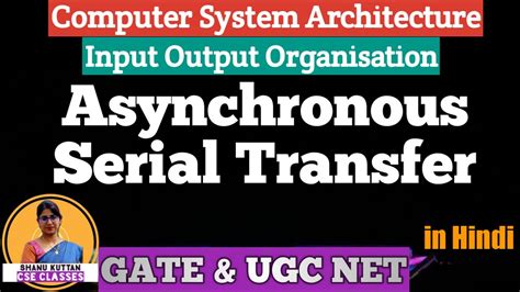 L 47 Asynchronous Serial Data Transfer Computer Architecture Coa