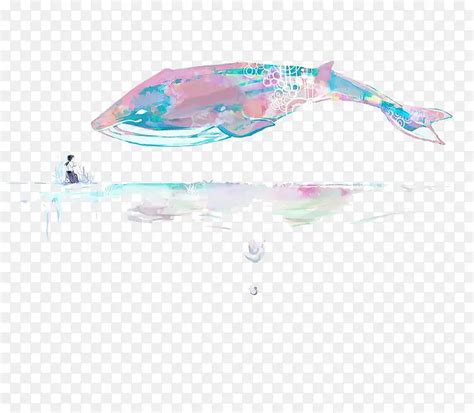 手绘女孩 与海豚png图片素材下载图片编号8029421 Png素材网