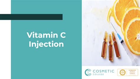 Accredited Online Vitamin C Injection Training Course