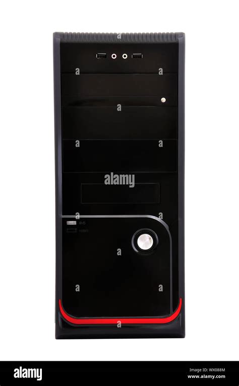 Computer System Unit Front View Stock Photo Alamy