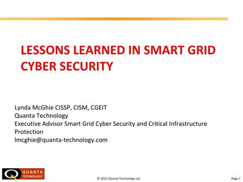 Ppt Lessons Learned In Smart Grid Cyber Security Powerpoint Presentation Id 2933845