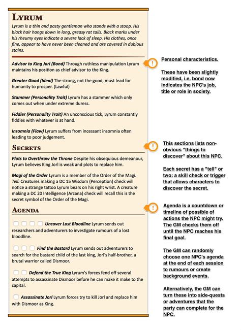Npc Stat Block Version 3 R Dndnext