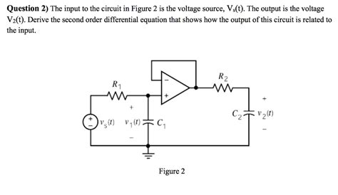 solved question 2 the input to the circuit in figure 2 is the voltage