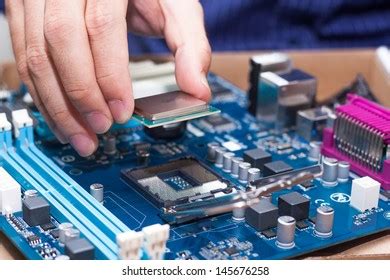 Open Pc Case Cpu Motherboard Images Stock Photos Vectors