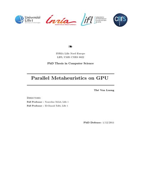 Thesis Cuda Nvidia Pdf Metaheuristic Thread Computing