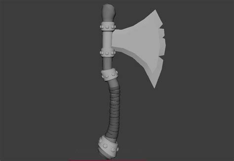 3d Model Axe Game Asset Low Poly 3d Model Vr Ar Low Poly Cgtrader