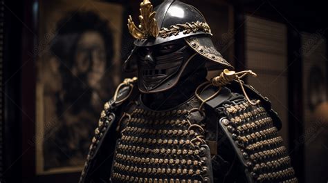 황금 사무라이 갑옷 전통 의상을 배경으로 한 멋진 사무라이 초상화 세트 전통 초상화 배경 전통 배경 초상화 배경 이미지 Hd 전통 초상화 전통 초상화 배경 사진