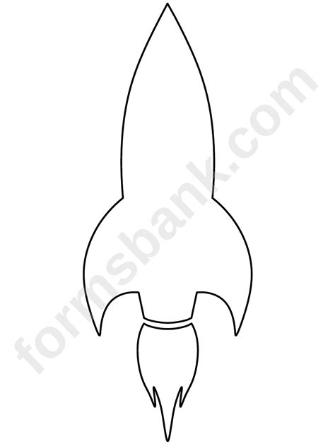 Rocket Ship Template Printable Pdf Download