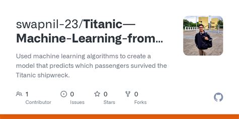 GitHub Swapnil Titanic Machine Learning From Disaster Used Machine Learning Algorithms
