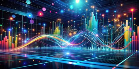 Abstract Visualization Of Data Flow And Network Dynamics In A Futuristic Setting Generative Ai