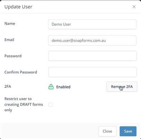 User Management Snapforms Resources FAQs