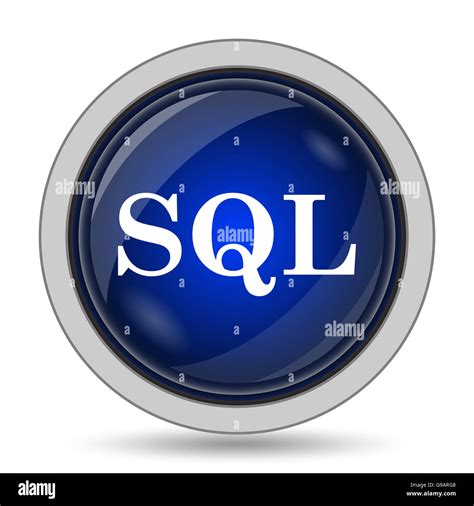 Sql Icon Blue Website Button Hi Res Stock Photography And Images Alamy
