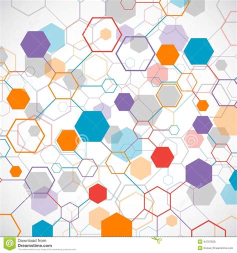 Network Color Technology Communication Background Stock Vector