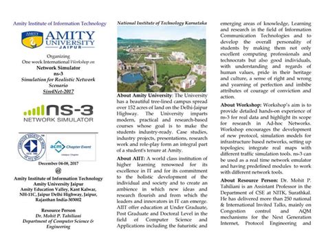 Ns3 Workshop Sim4net 2017 Ppt