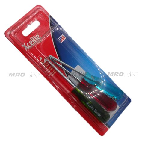 Xcelite 3 Piece Pocket Screwdriver Set Sd3v Mro Electronics Supply Ltd