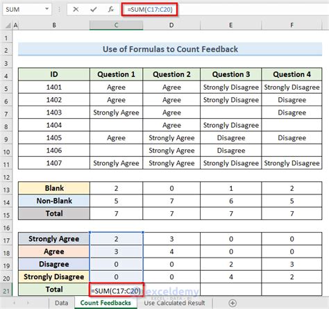 How To Analyze Satisfaction Survey Data In Excel Easy Steps