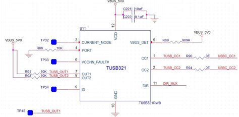 TUSB321 Required Delay Time Between CC Pin Detection To OUT Pins Output On BUS Powered