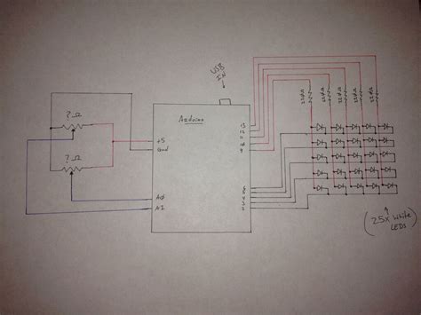 Weird Potentiometer Issue With 5x5 Led Matrix X And Y Axis Scanner