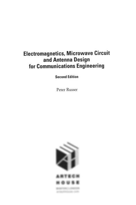 Solution Electromagnetics Microwave Circuit And Antenna Design For Communications Engineering