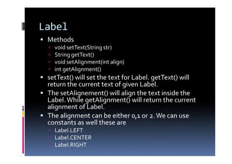 Introduction To Abstract Window Toolkit And Swing