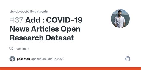 Add COVID News Articles Open Research Dataset Issue Sfu Db Covid Datasets GitHub
