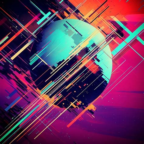 Premium Ai Image 2d Abstract Image Of Digital Color Theory