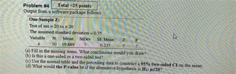 Solved Problem 4 Total 25 Points Output From A Software