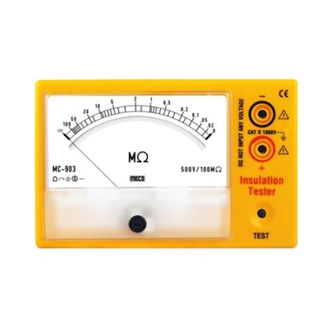 Meco Analog Insulation Tester 500v 100m Ohms Mc 903 Techno Instruments