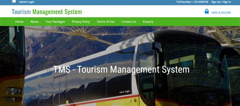 Tourist Management System In Php With Source Code Download Free Projects Codezips