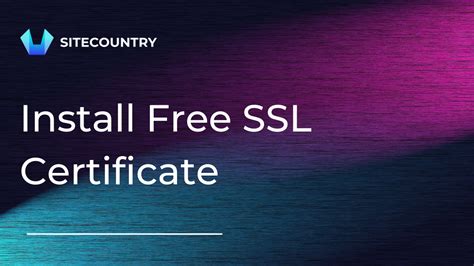 How To Install Ssl Certificate On Your Domain Via The Control Panel