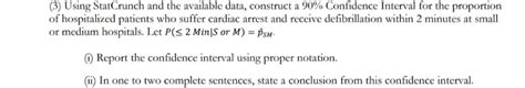 solved 3 using statcrunch and the available data