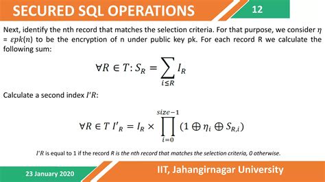 Homomorphic Encryption Scheme Ppt