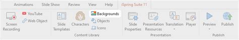 Adding Backgrounds