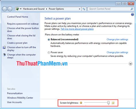 How To Adjust The Screen Brightness Of Windows 7 On