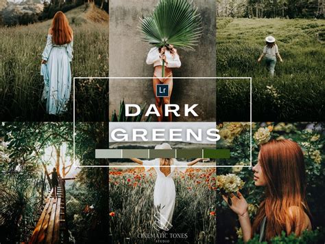 Dark Greens Portrait Presets For Lightroom Mobile And Desktop Green
