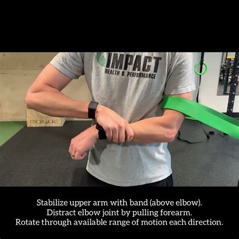 Band Assisted Forearm Rotation Self Mobilization Pronationsupination
