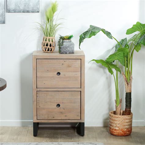 Caisson De Bureau En Bois Recyclé 2 Tiroirs Auckland Caissons De