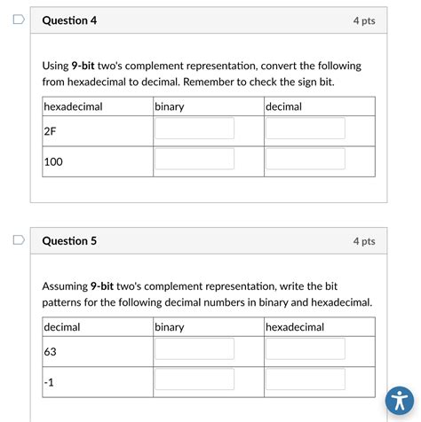 solved using 9 bit two s complement representation convert