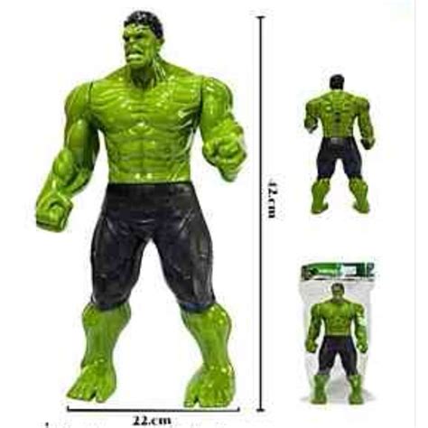หุ่นฮีโร่ยักษ์เขียว เดอะฮัค Hulk Model ขนาด 42 Cm มีเสียงมีไฟ ตัวใหญ่จริง Shopee Thailand