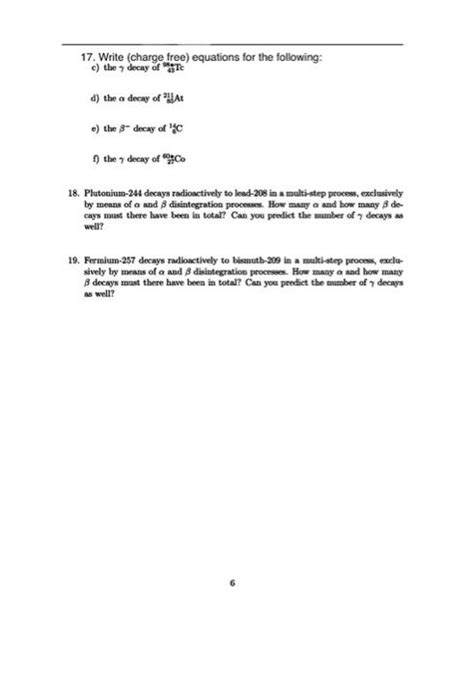 solved 17 write charge free equations for the following